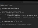 Basic Example Of Python Function Datetime Datetime Utcoffset