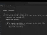 Basic Example Of Python Module Fileinput