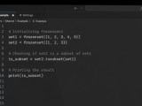 Basic Example Of Python Function Frozenset Discard