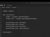 Basic Example Of Inspect Frameinfo Positions In Python