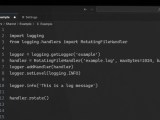 Basic Example Of Logging Handlers Baserotatinghandler Rotation Filename