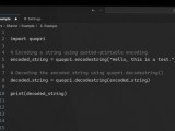Basic Example Of Python Function Quopri Decode