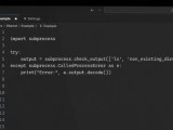 Basic Example Of Subprocess Timeoutexpired Output In Python