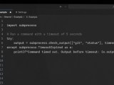 Basic Example Of Subprocess Timeoutexpired Timeout In Python