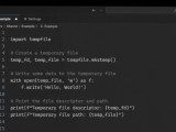Basic Example Of Tempfile Namedtemporaryfile In Python