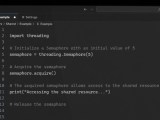 Basic Example Of Python Function Threading Semaphore Release
