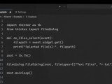 Basic Example Of Tkinter Filedialog Filedialog Files Double Event In