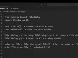 Basic Example Of Tkinter Filedialog Filedialog In Python