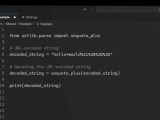 Basic Example Of Python Function Urllib Parse Quote