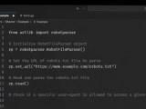 Basic Example Of Urllib Robotparser Robotfileparser In Python