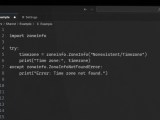 Basic Example Of Python Function Zoneinfo Zoneinfo From File