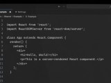 Basic Example Of React Function Rendertostaticmarkup