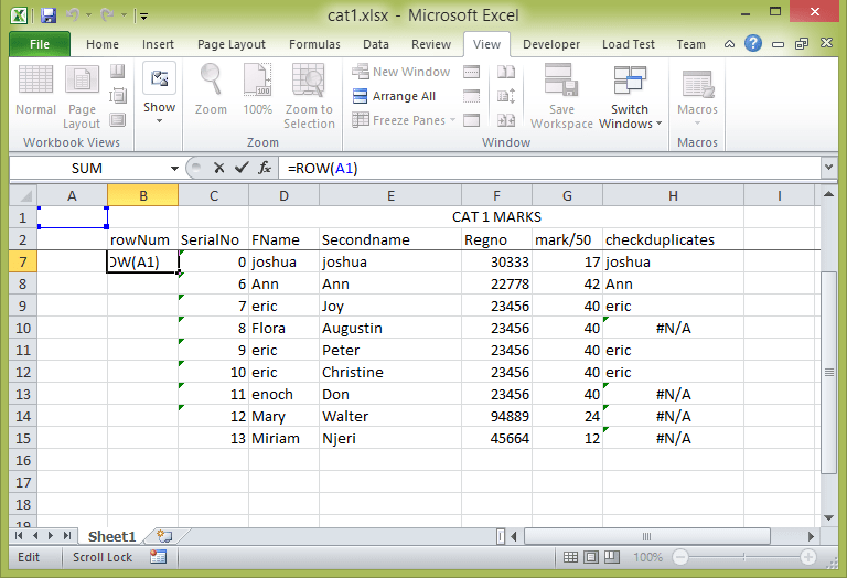 072919_1217_DynamicRowN7.png | Basic Excel Tutorial