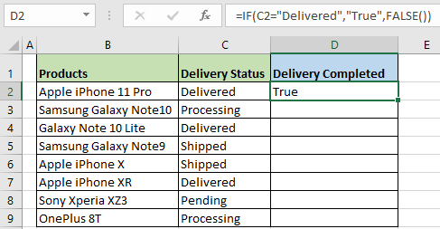Using true and false functions in Excel - Excel Tutorial