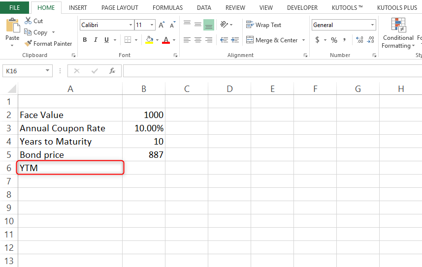 How To Calculate YTM In Excel Basic Excel Tutorial How To Calculate YTM In Excel Basic Excel Tutorial