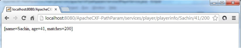 Apache CXF: JAX-RS Restful web service using @PathParam annotation - BenchResources.Net