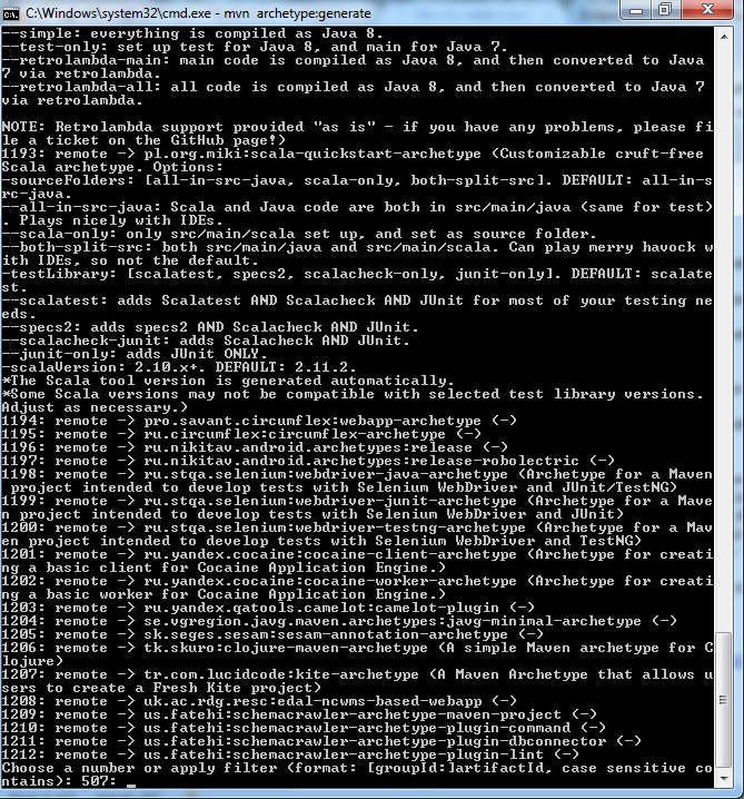 Eclipse + Maven - Creating and exploring projects using archetypes - BenchResources.Net