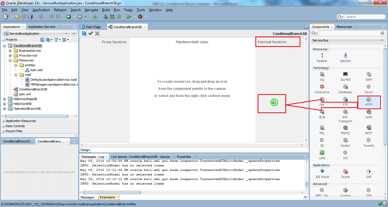 Oracle OSB 12c - Conditional Branch example - BenchResources.Net