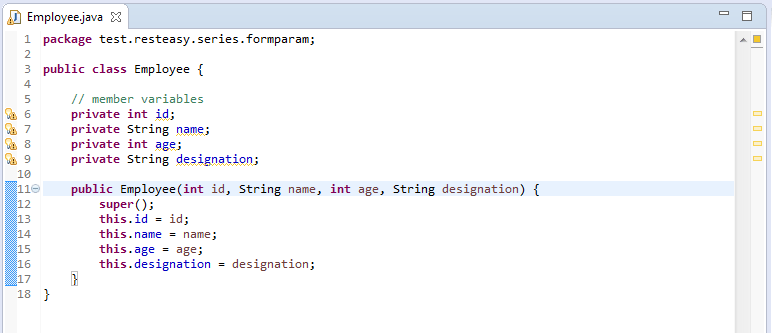 Eclipse IDE - How to generate constructor using fields ? - BenchResources.Net