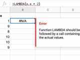 Lambda Function In Google Sheets