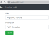 Angular 13 Example Crud Application With Web Api Bezkoder