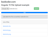 Angular 15 File Upload Example With Progress Bar Bootstrap Bezkoder