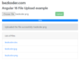 Angular 16 File Upload Example With Progress Bar Bezkoder