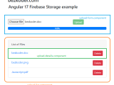 Angular 17 Firebase Storage File Upload Retrieve Download Delete