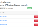 Angular 17 Firebase Storage File Upload Retrieve Download Delete
