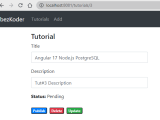 Angular 17 Node Js Express Postgresql Example Crud App Bezkoder