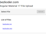Angular Material 17 File Upload Example Bezkoder