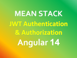Mean Stack Authentication Login Registration Angular 14 Bezkoder