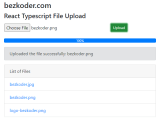 React Typescript File Upload Example Bezkoder