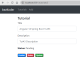 Spring Boot Angular 14 Example Crud Full Stack Bezkoder