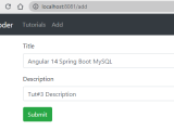 Spring Boot Angular 14 Mysql Crud Example Bezkoder