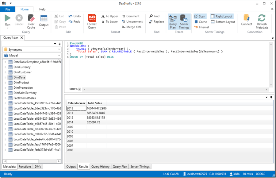 Connect To Power Bi Desktop Model From Excel And Ssms