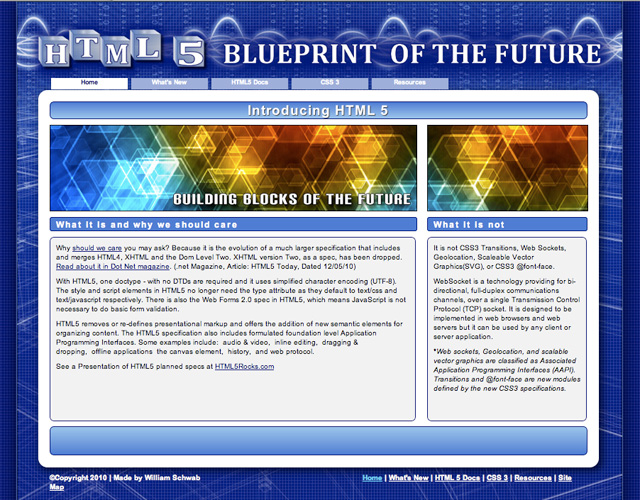 HTML5 – Blueprint of the Future | Bill Schwab Design