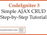 Codeigniter 3 Simple Ajax Crud Step By Step Tutorial Binarybox Tutorials
