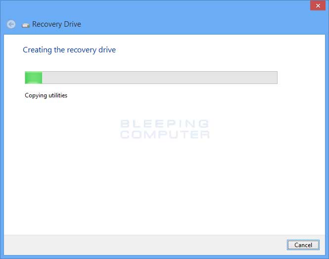 create a bootable USB Flash Recovery Drive in Windows 8 – Learning School