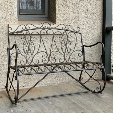 Metal Rocking Bench | Bliss Garden & Giftware