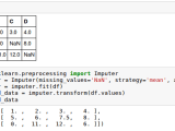 Scikit Learn Data Preprocessing I Missing Categorical Data 2020