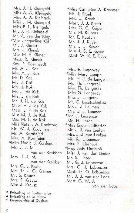 Groote Beer Passenger List – August 1953 – boldts.net