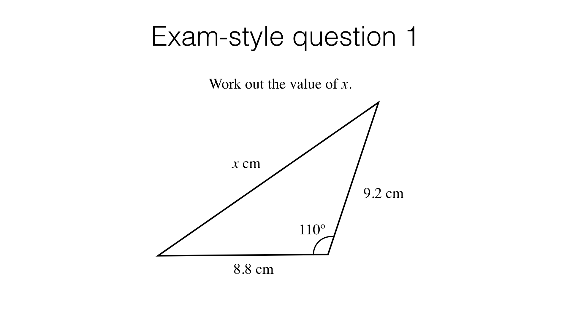 G22b The Cosine Rule BossMaths g22b-the-cosine-rule-bossmaths