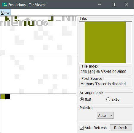Game Boy Graphics My First Tilemap Bradyanderson Tech