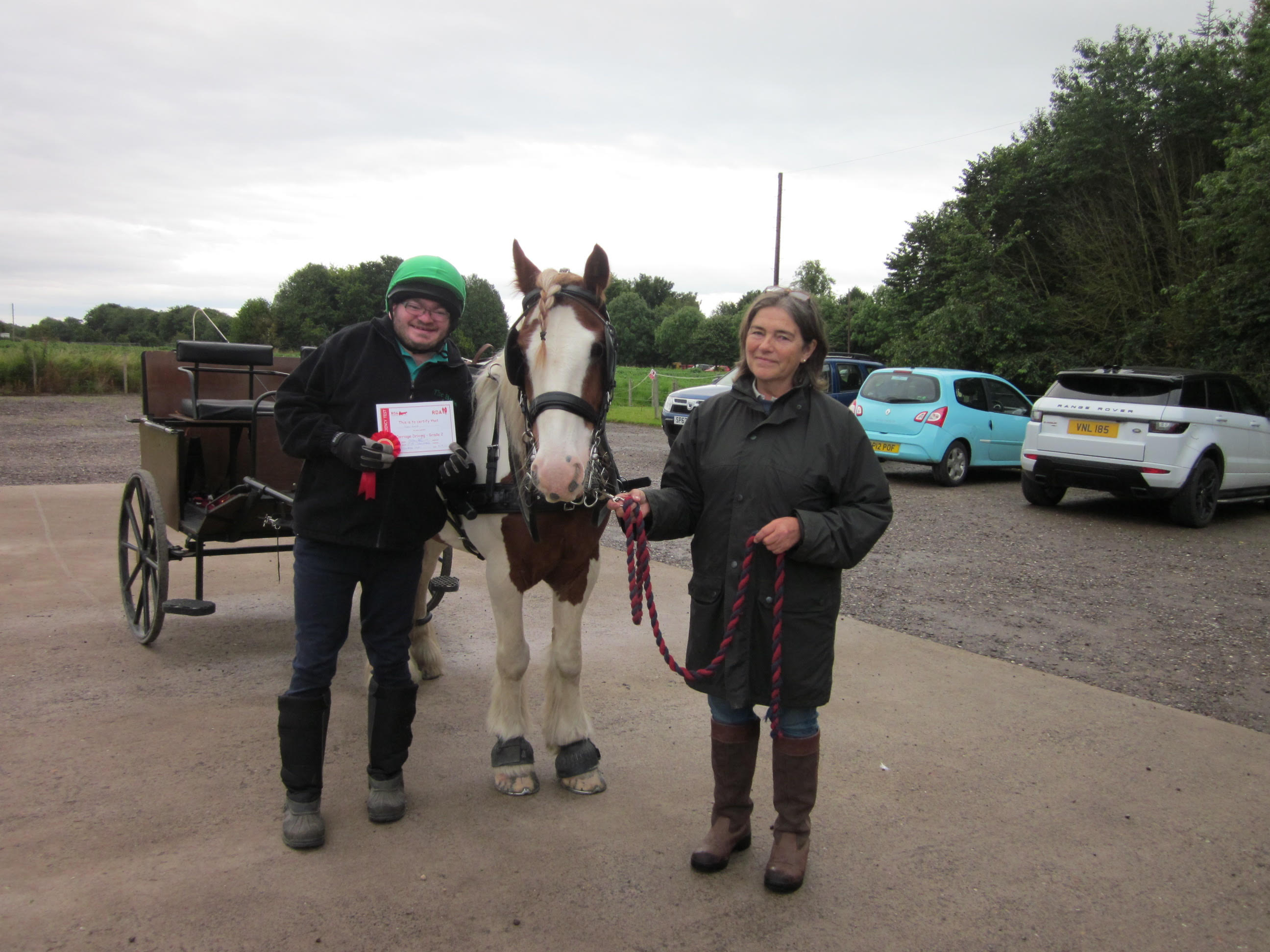 Neil Muir passes CD test – Aug 17 – The Brae Riding for the Disabled