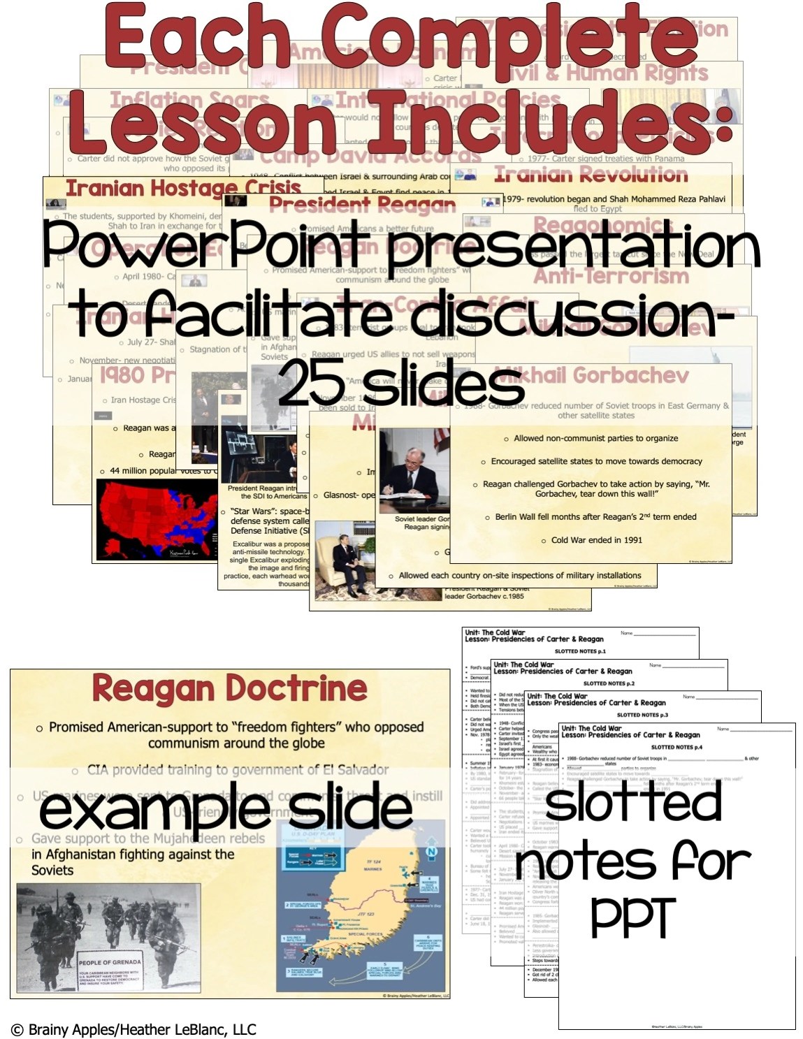 Ronald Reagan and Jimmy Carter Lesson Plans - Brainy Apples