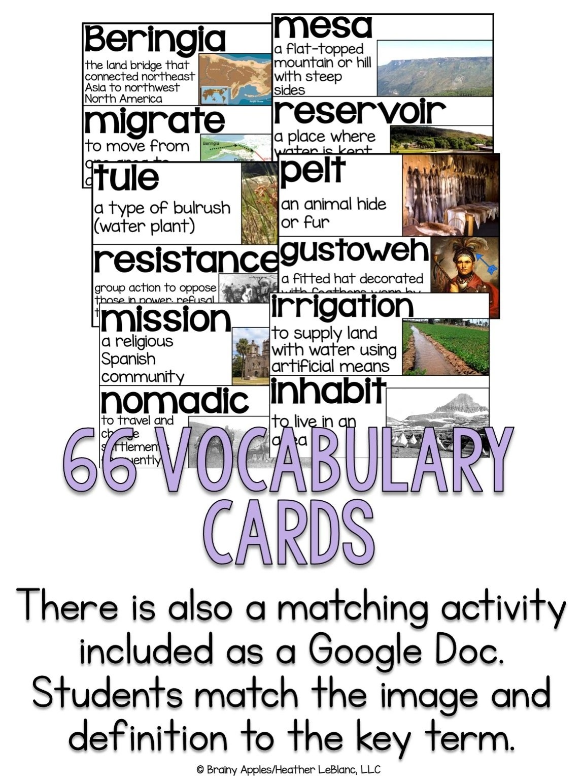 Indigenous Peoples of North America Word Wall