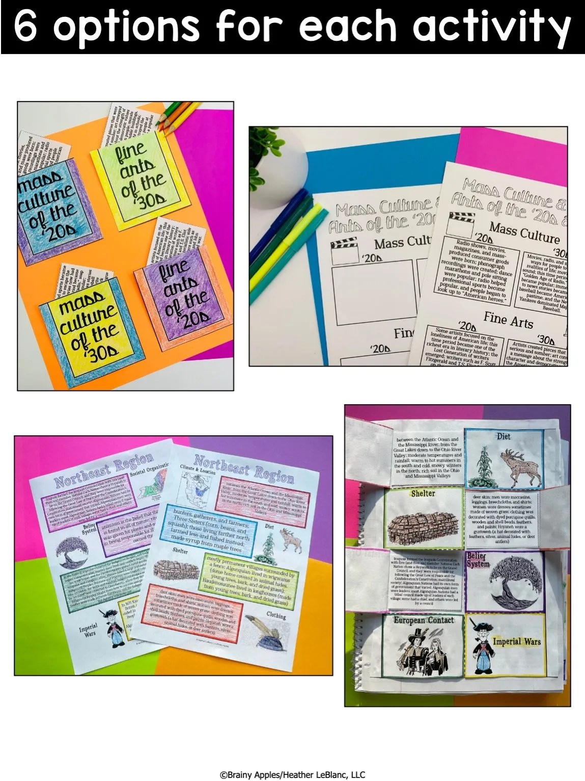 US History Interactive Notebook Bundle - Brainy Apples