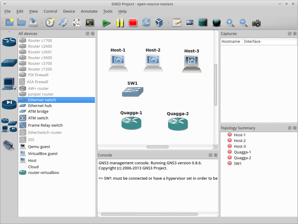 Using Open Source Routers In Gns3 Open Source Routing And Network Simulation