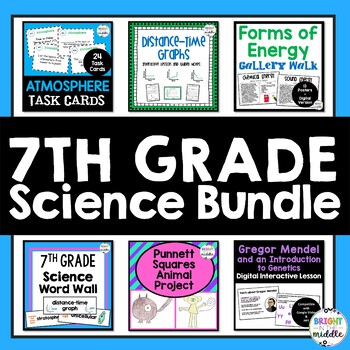 7th Grade Science Essential Standards Bundle - Bright in the Middle